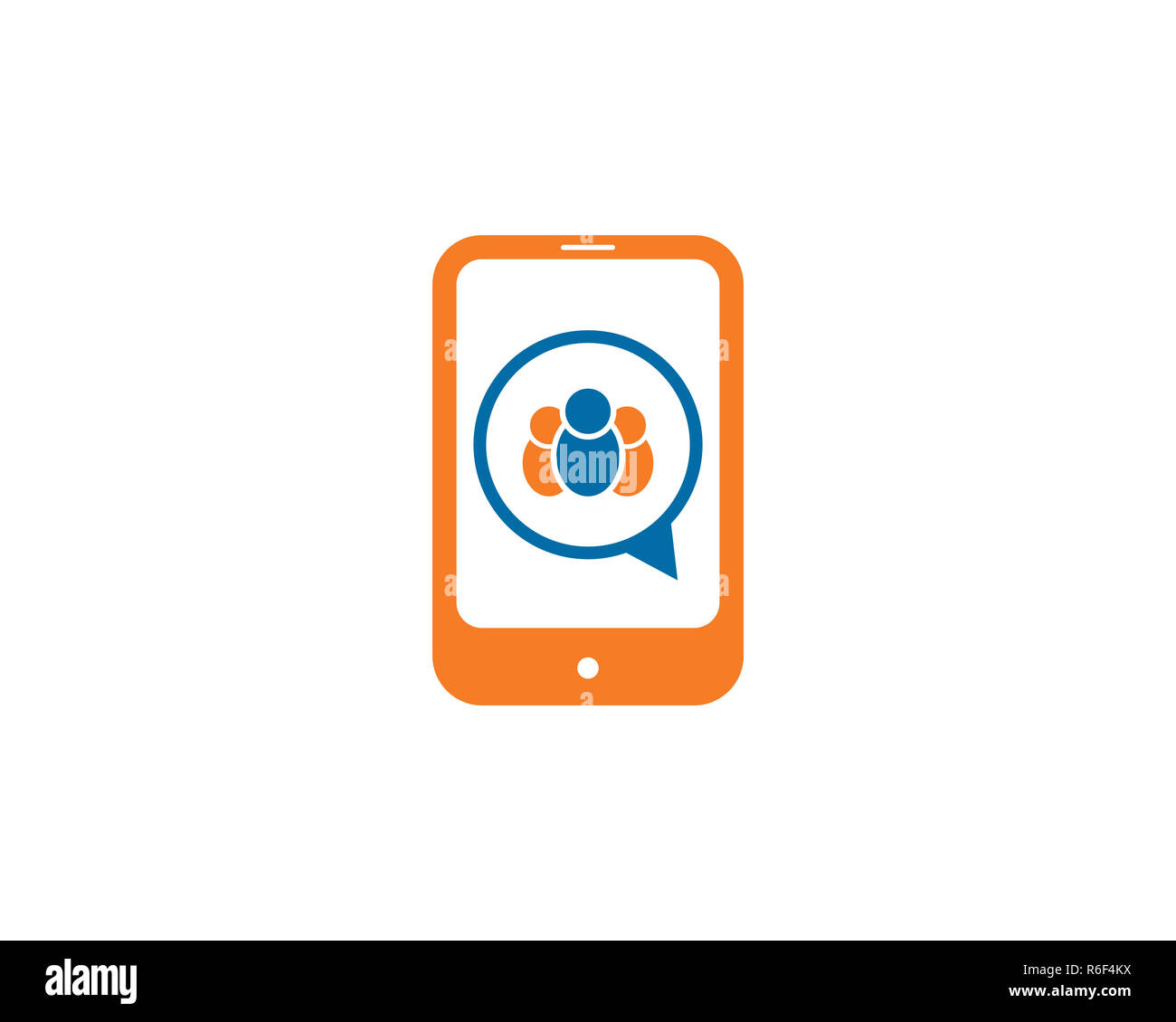 Abstract chat cloud logo hi-res stock photography and images - Alamy