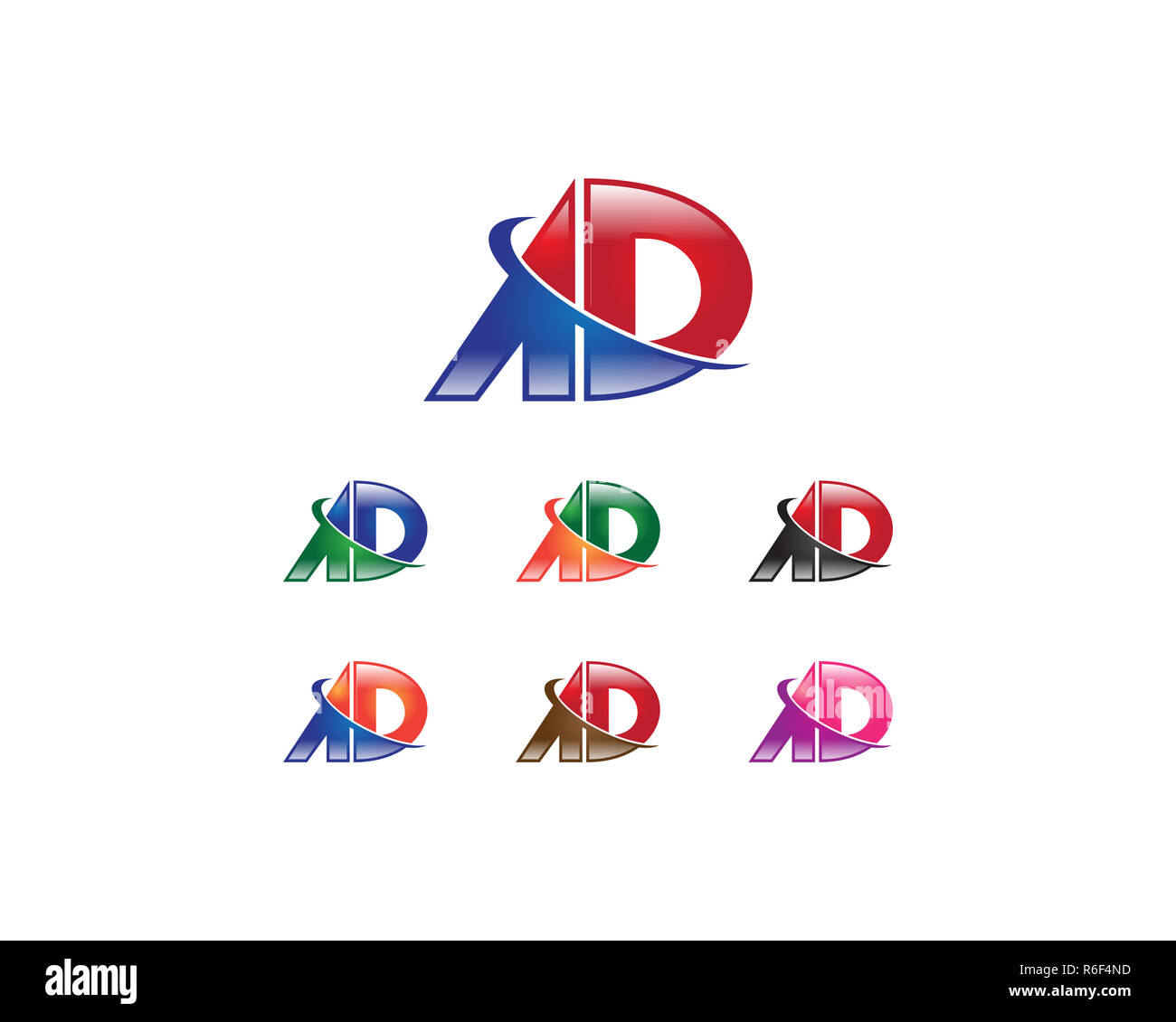 Ad letter logo Cut Out Stock Images & Pictures - Alamy