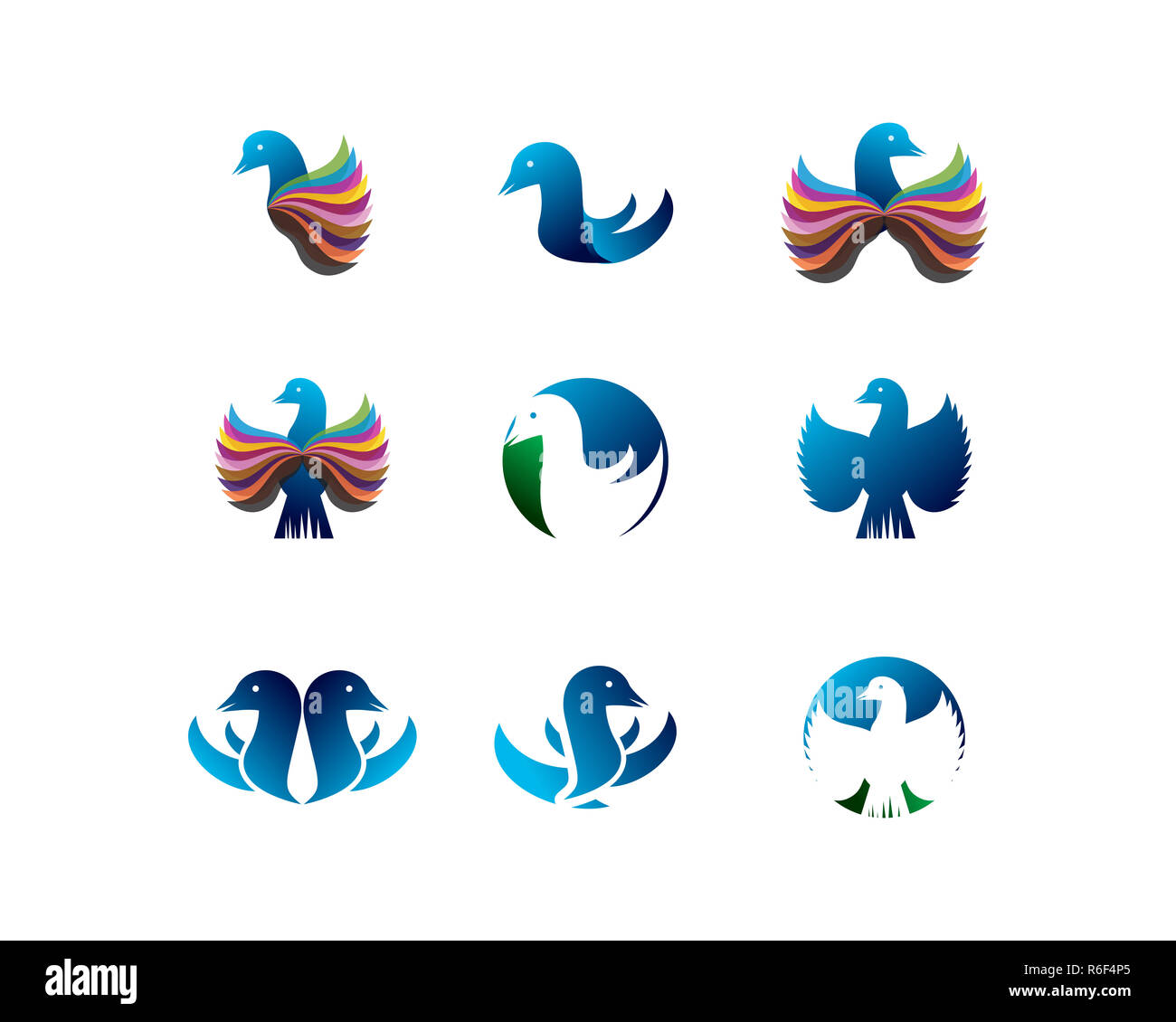 Tribal silhouette art collection Cut Out Stock Images & Pictures - Alamy