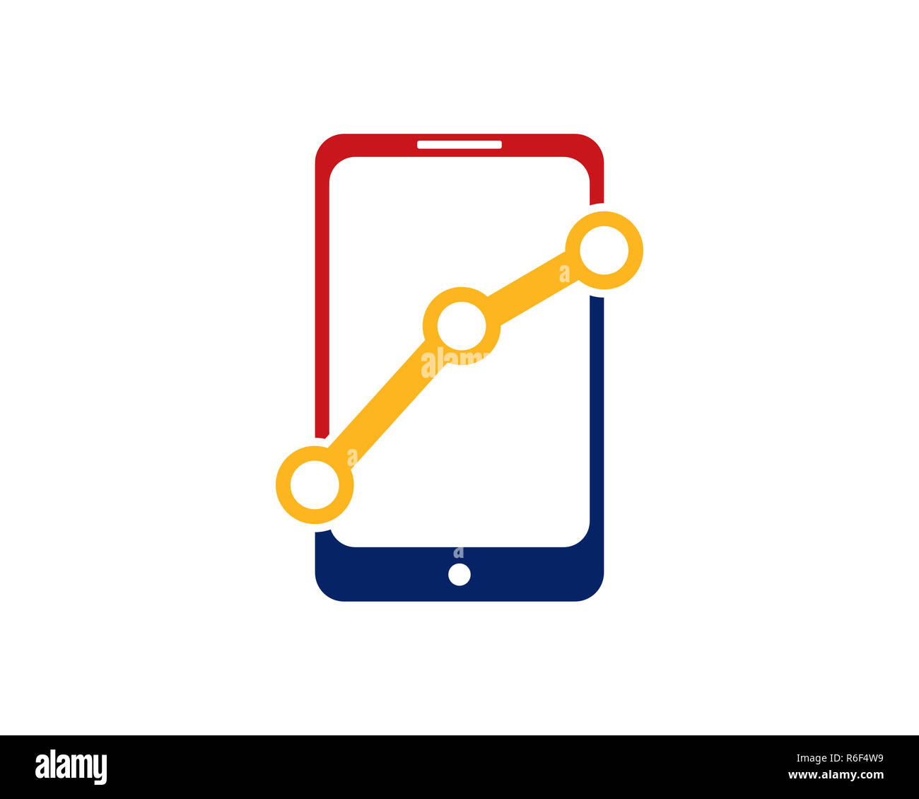 mobile result logo Stock Photo - Alamy