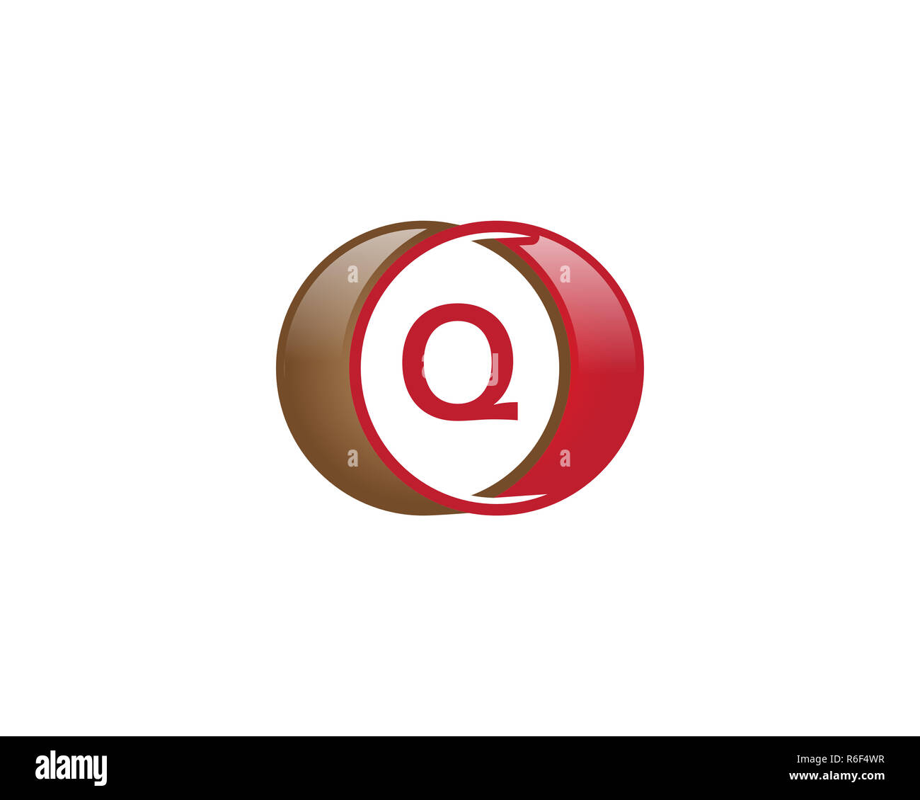 q letter circle logo Stock Photo - Alamy