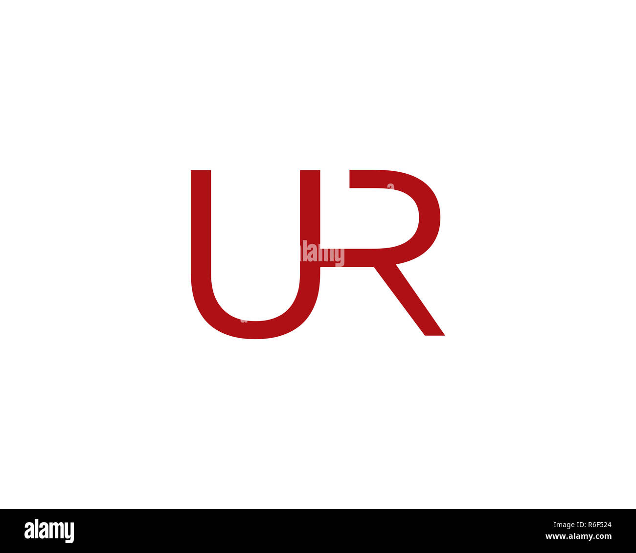 ur letter logo Stock Photo - Alamy