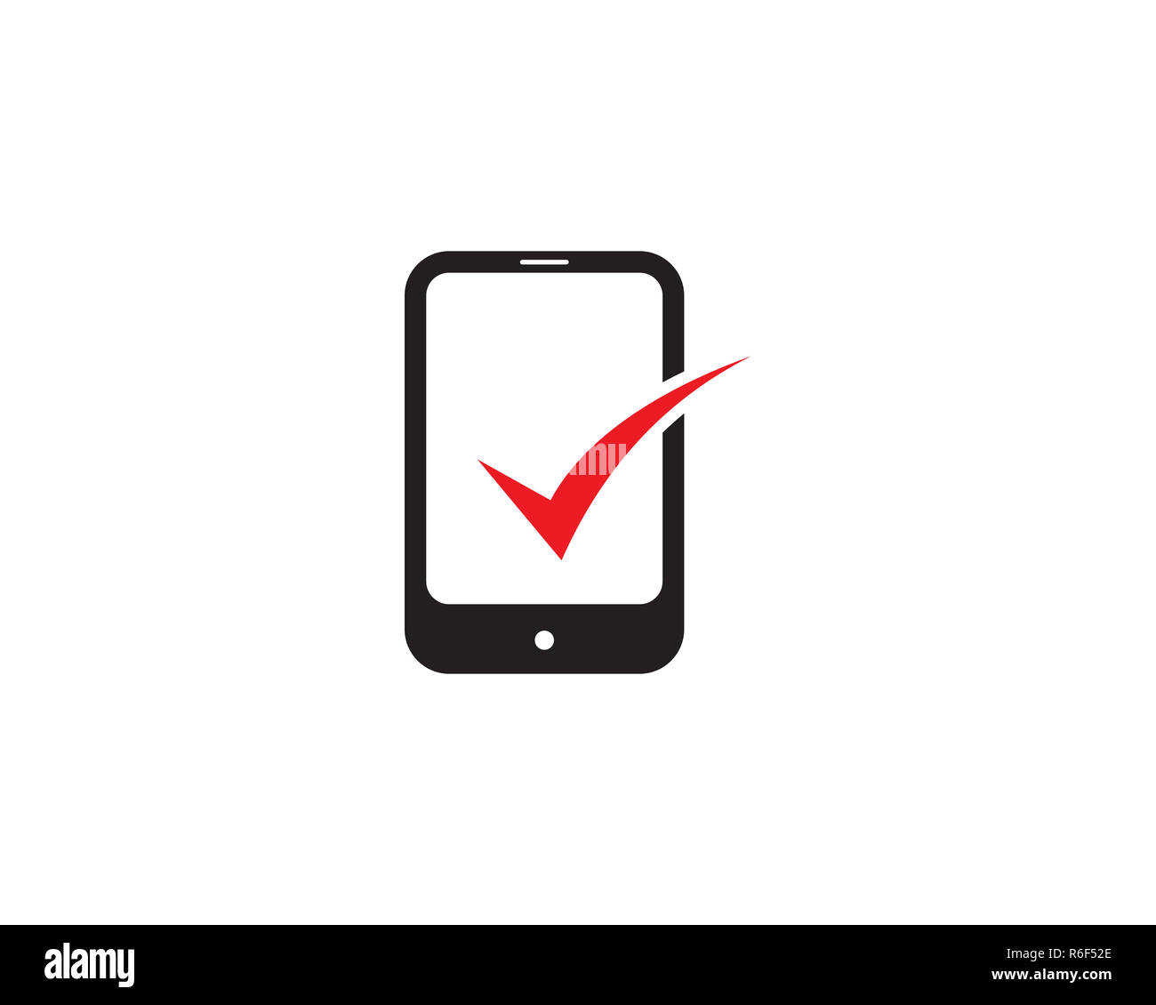 mobile check logo Stock Photo - Alamy