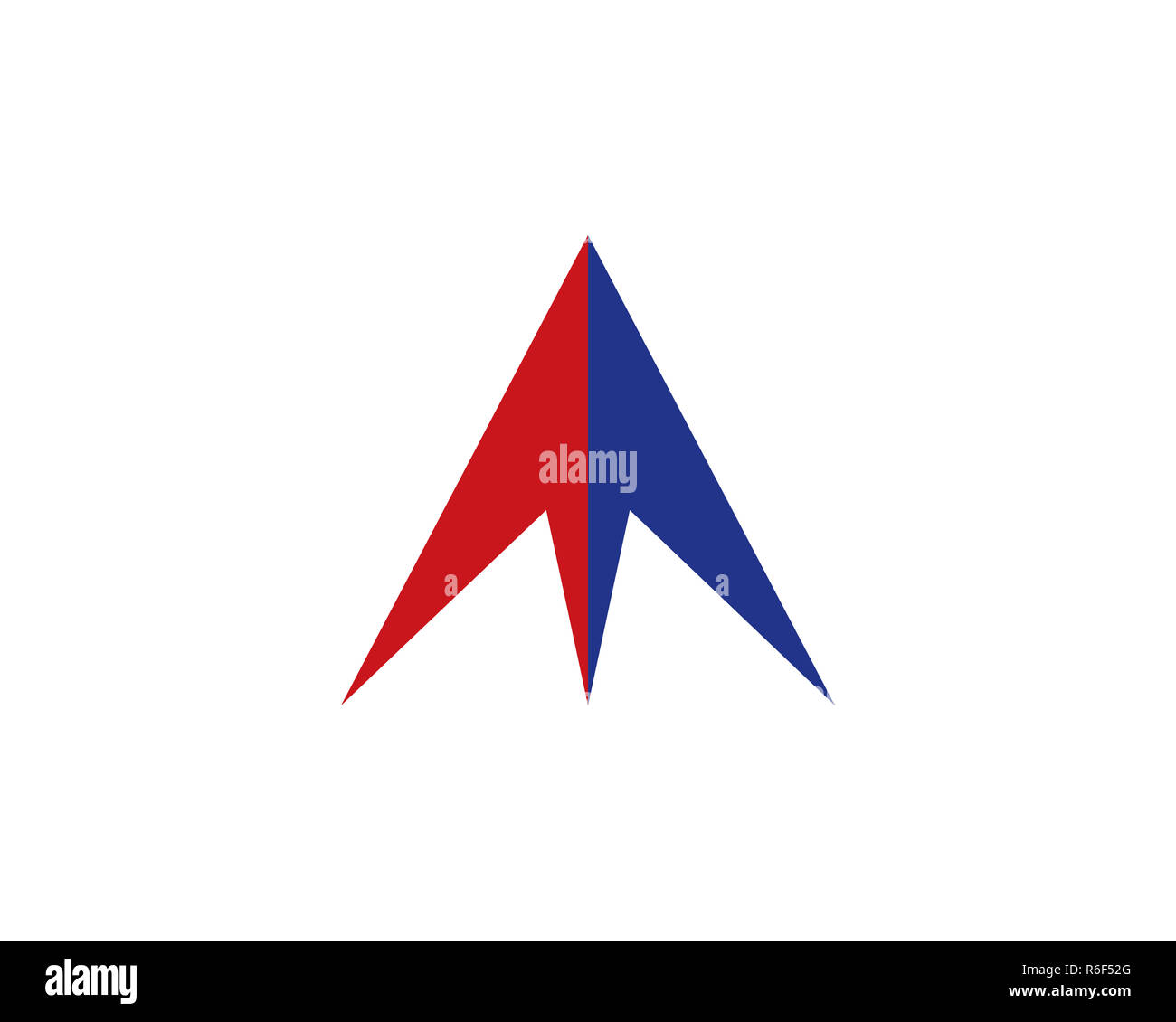 Flying blank paper sheet Cut Out Stock Images & Pictures - Alamy