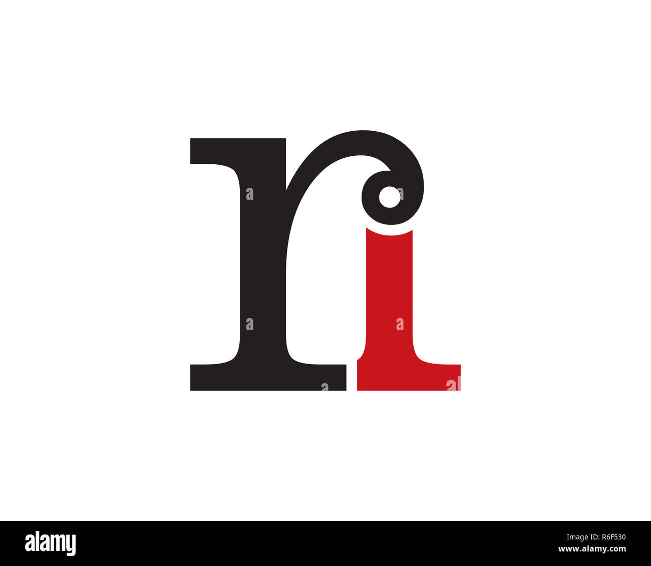 ri letter logo Stock Photo - Alamy