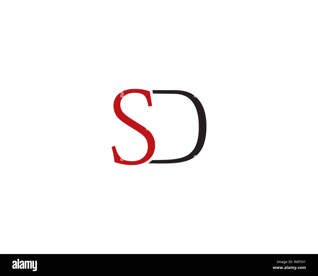 sd letter logo Stock Photo - Alamy