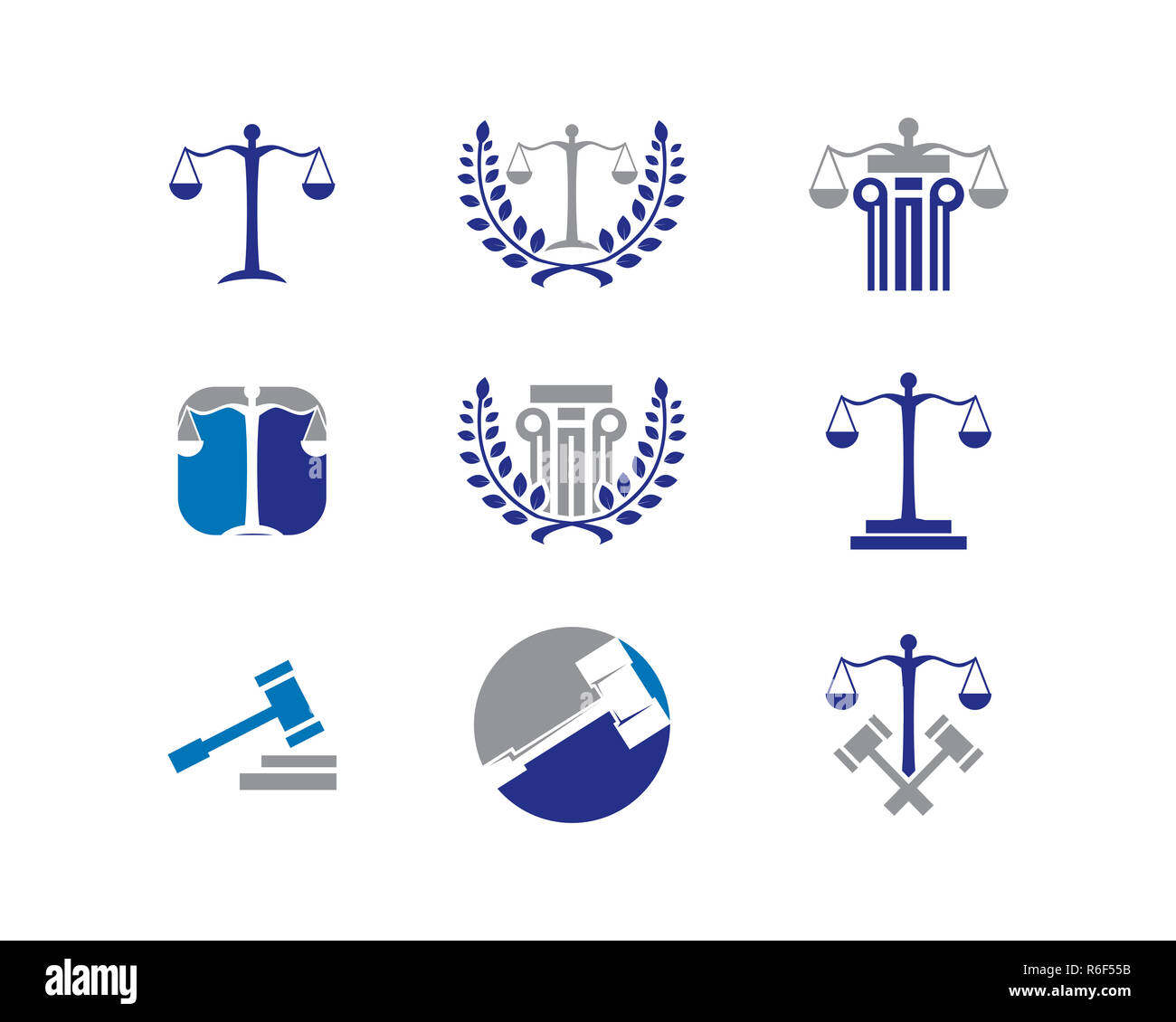 law logo collection Stock Photo - Alamy