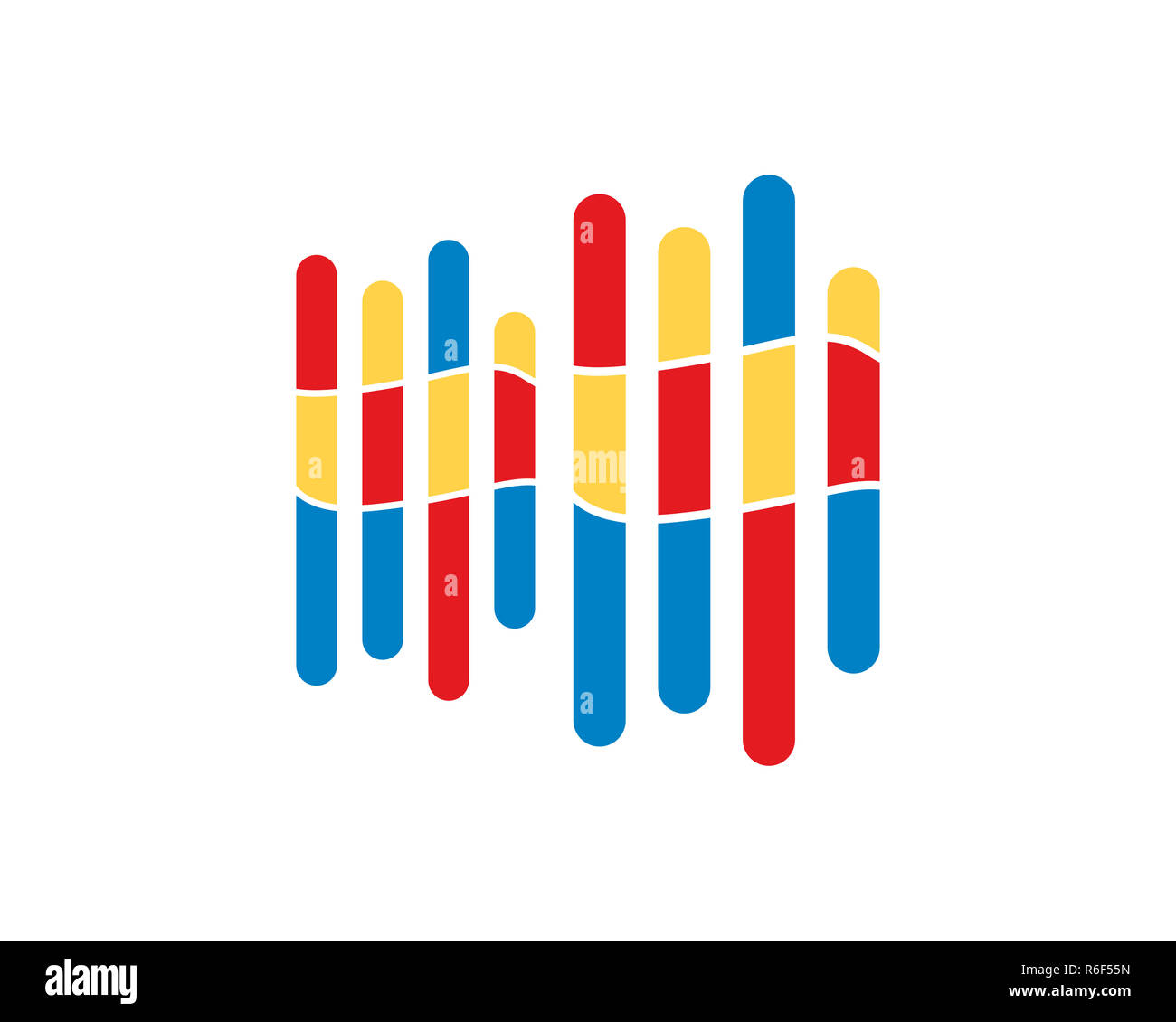 Audio player sound waves Cut Out Stock Images & Pictures - Alamy