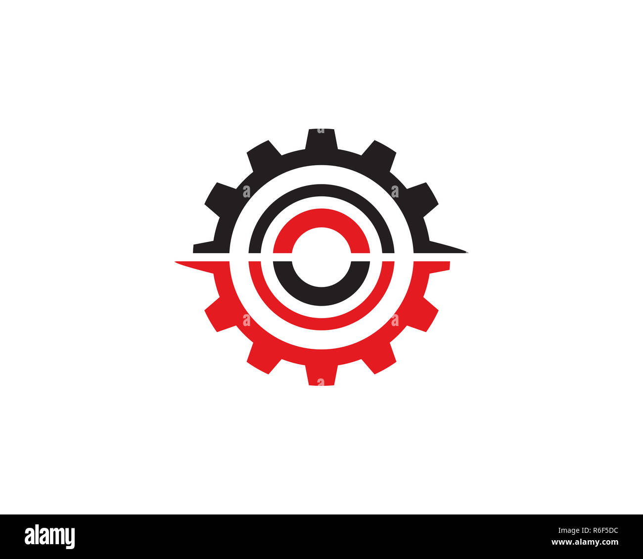 Target arrow and cogwheel hi-res stock photography and images - Alamy