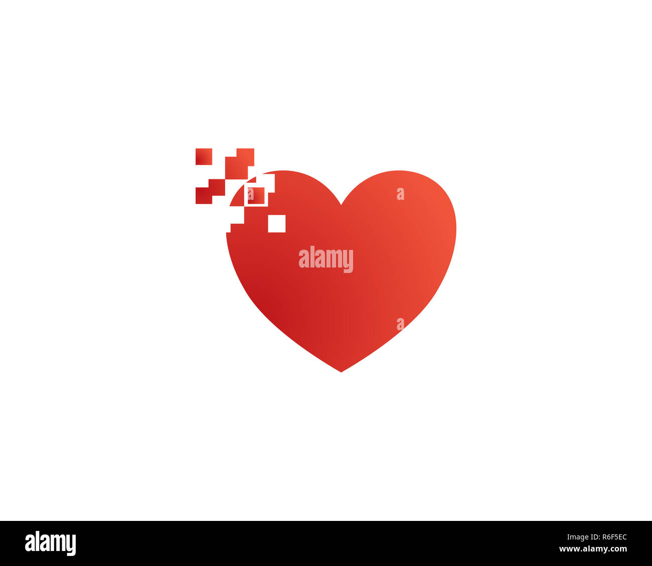 Pixelated logo Cut Out Stock Images & Pictures - Alamy