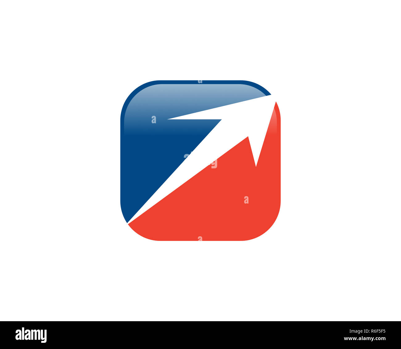 arrow box logo Stock Photo - Alamy