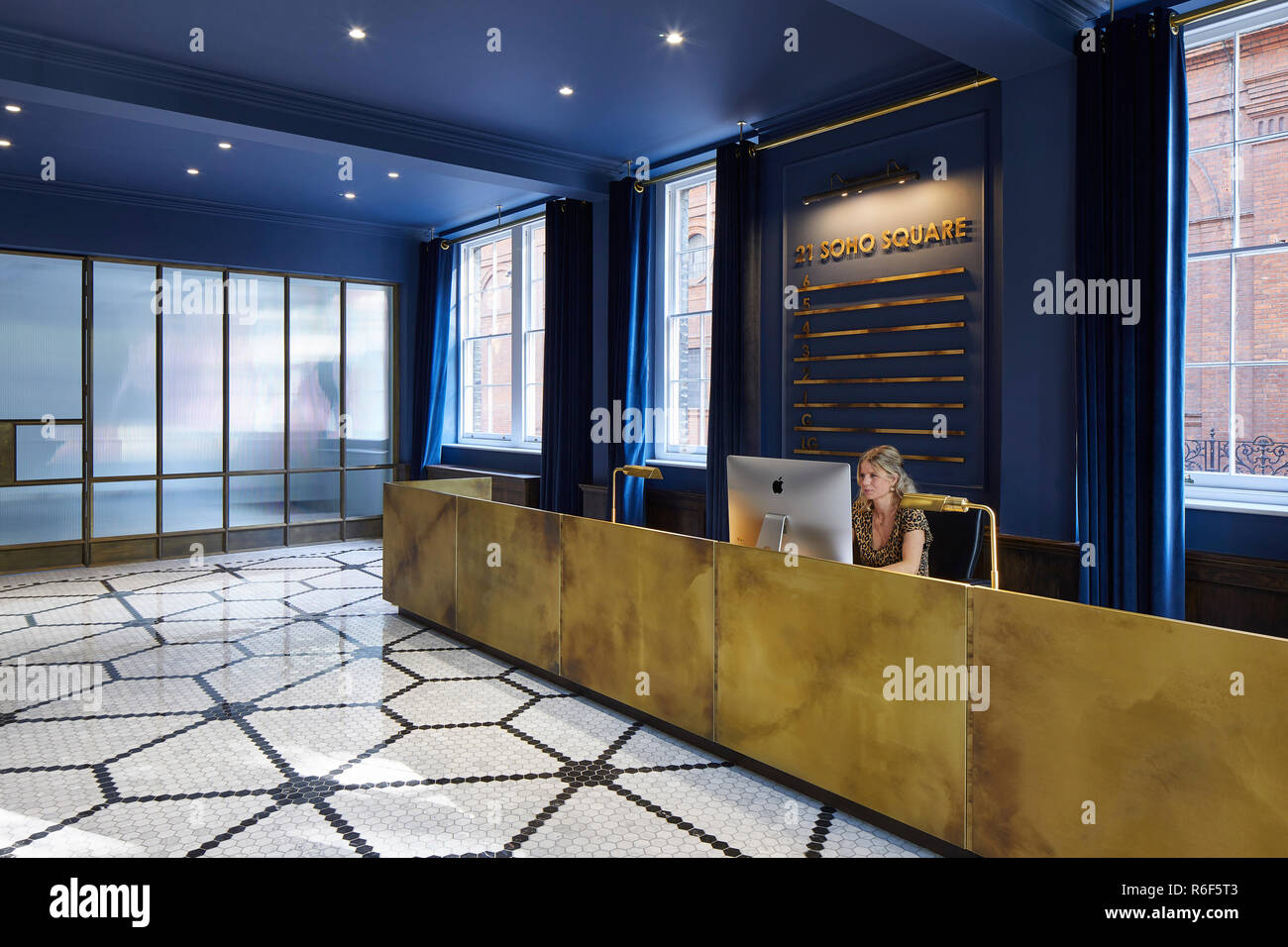 Interior reception view. 21 Soho Square, London, United Kingdom ...