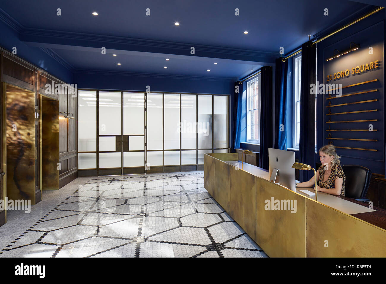 Interior reception view. 21 Soho Square, London, United Kingdom ...
