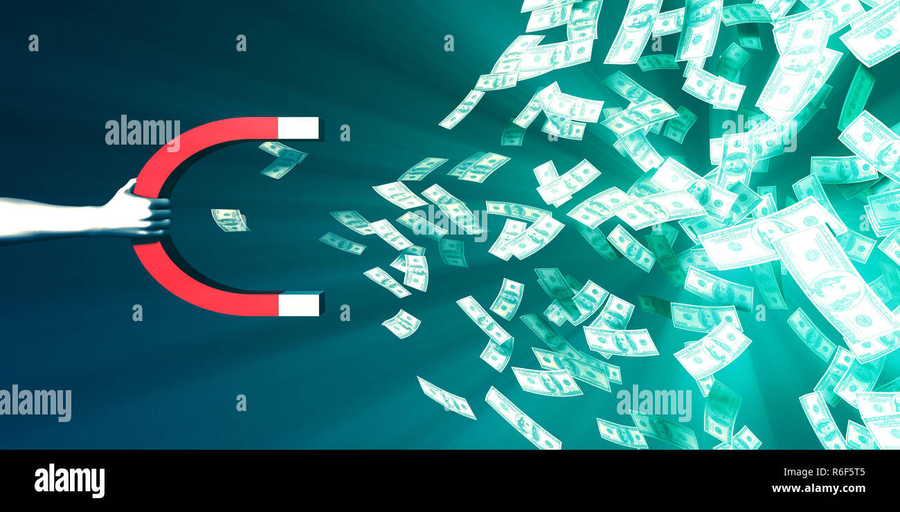 Businessman attracting wealth using hi-res stock photography and images ...