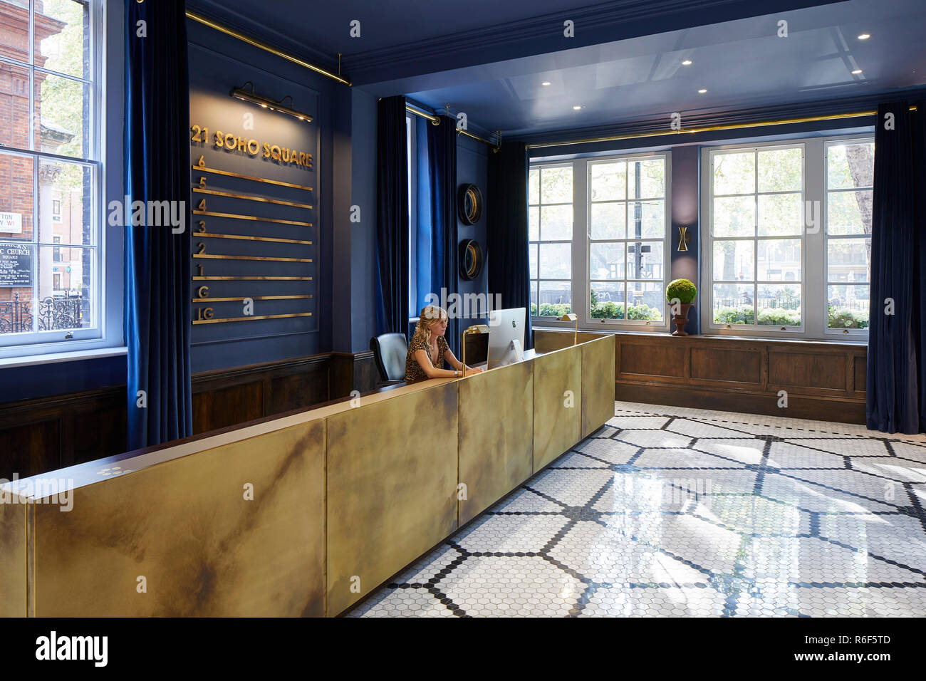 Interior reception view. 21 Soho Square, London, United Kingdom ...
