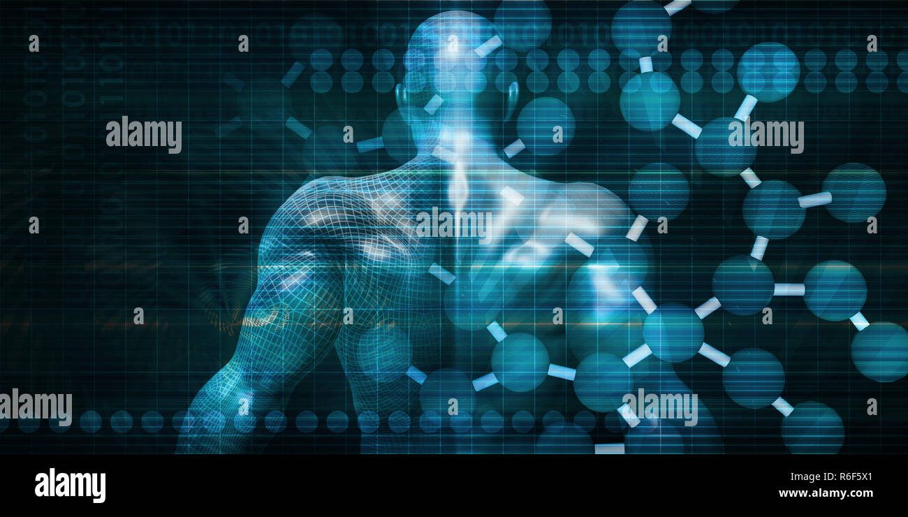 Futuristic Science Research Stock Photo - Alamy