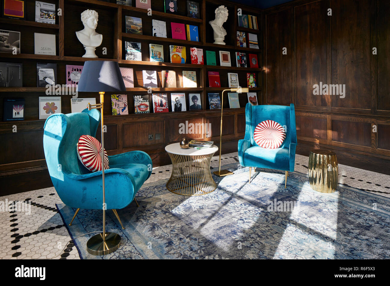Interior lounge view. 21 Soho Square, London, United Kingdom. Architect ...