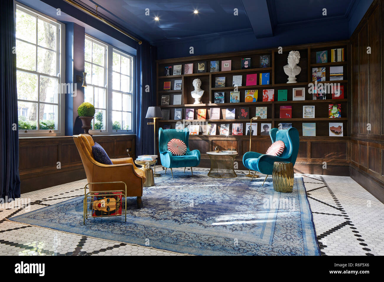 Interior lounge view. 21 Soho Square, London, United Kingdom. Architect ...
