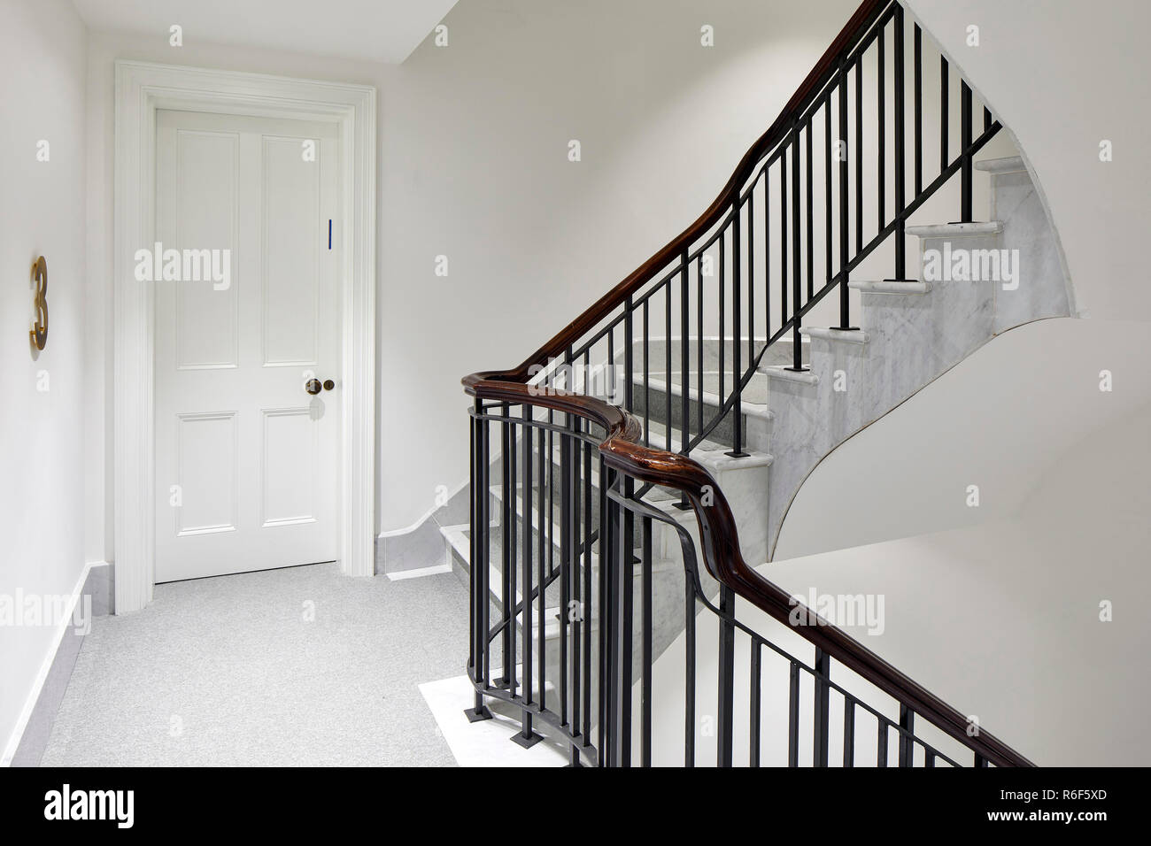 View of staircase. 21 Soho Square, London, United Kingdom. Architect ...