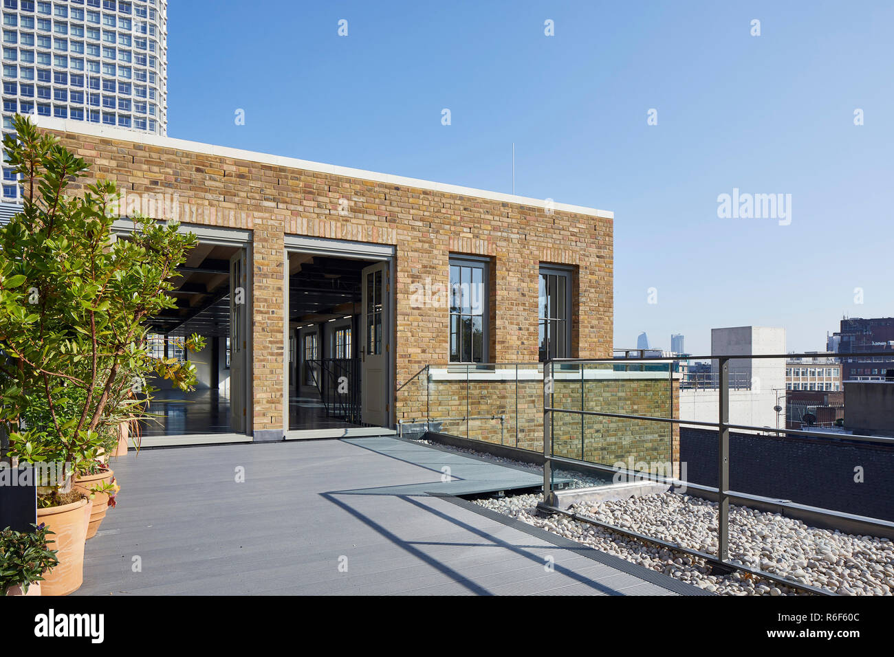 View from roof terrace. 21 Soho Square, London, United Kingdom ...