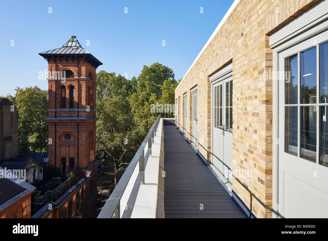 View from roof terrace. 21 Soho Square, London, United Kingdom ...