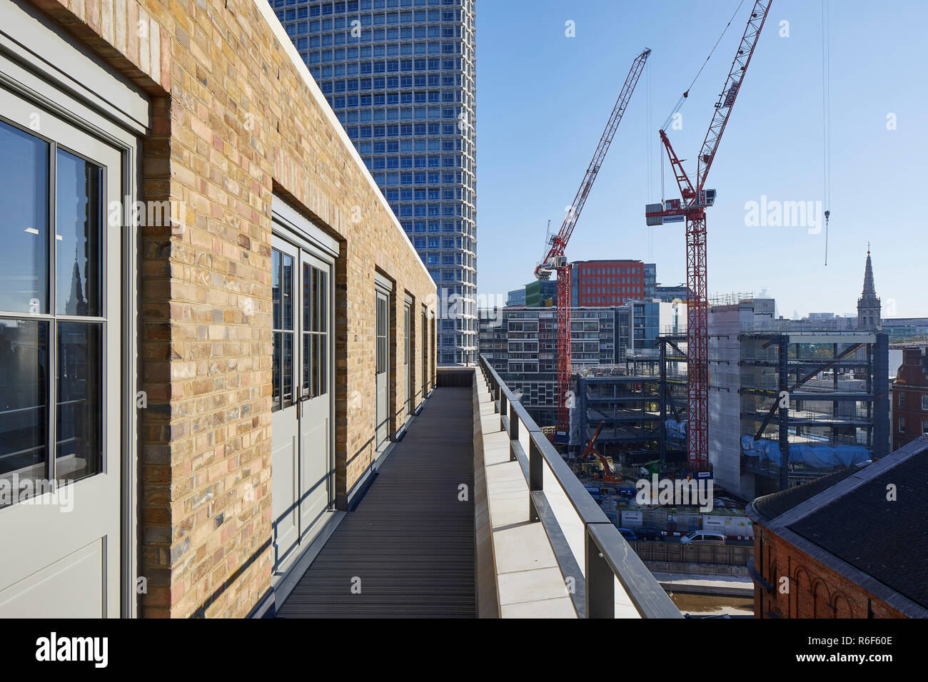 View from roof terrace. 21 Soho Square, London, United Kingdom ...