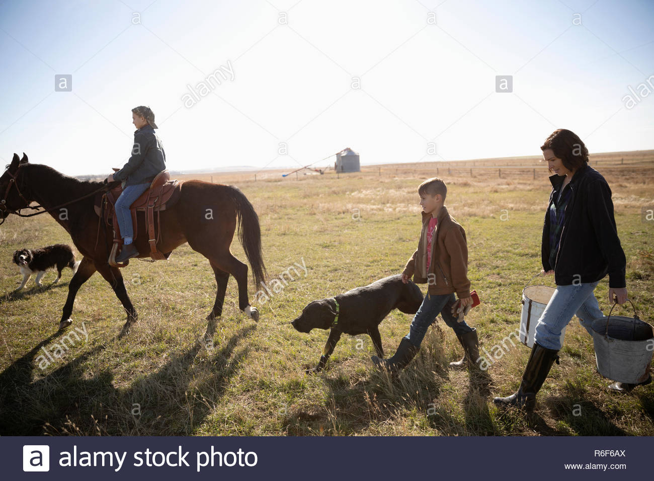 Two boys riding horse in hi-res stock photography and images - Alamy