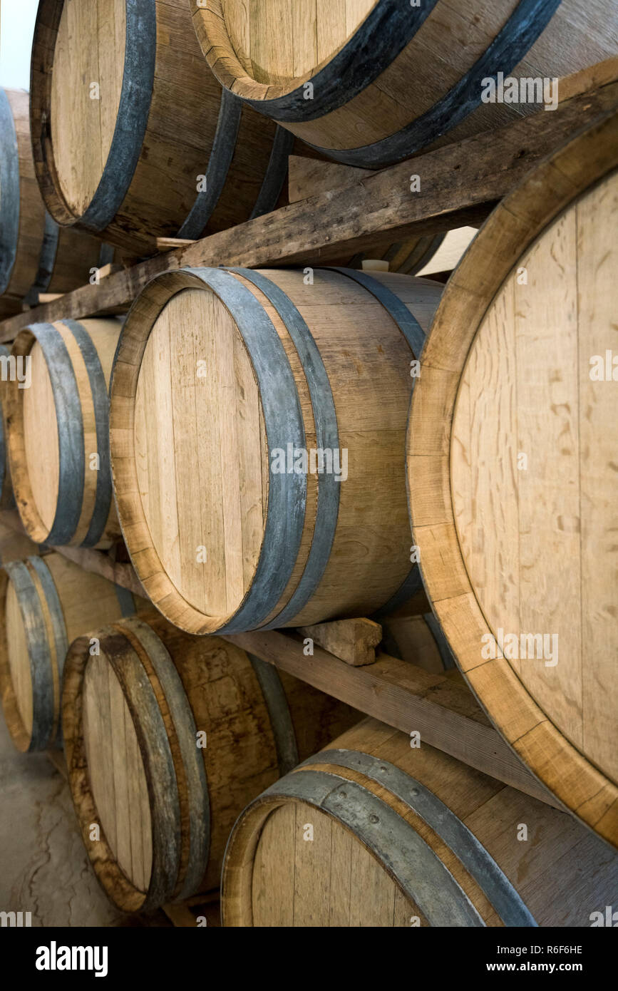 Traditional Wine Oak Barrels High Resolution Stock Photography and ...