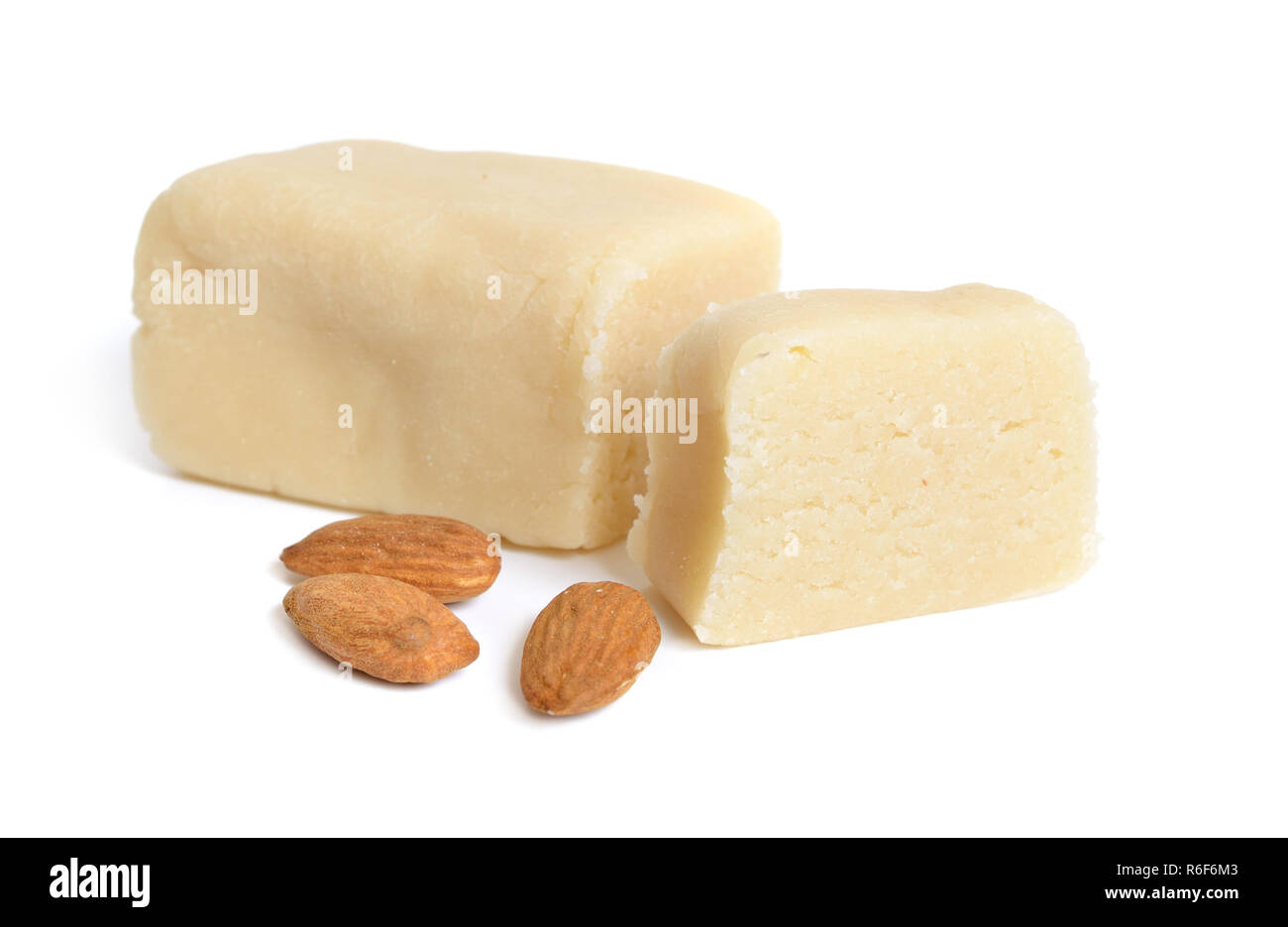 Homemade Marzipan with almonds Stock Photo - Alamy