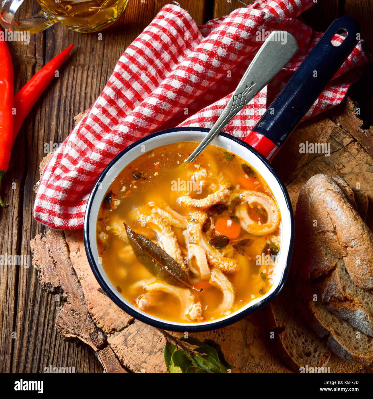 tasty polish flaczki Stock Photo - Alamy