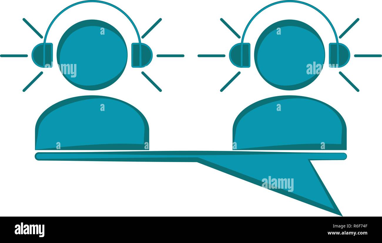 Men chatting silhouette on Stock Vector Images - Alamy