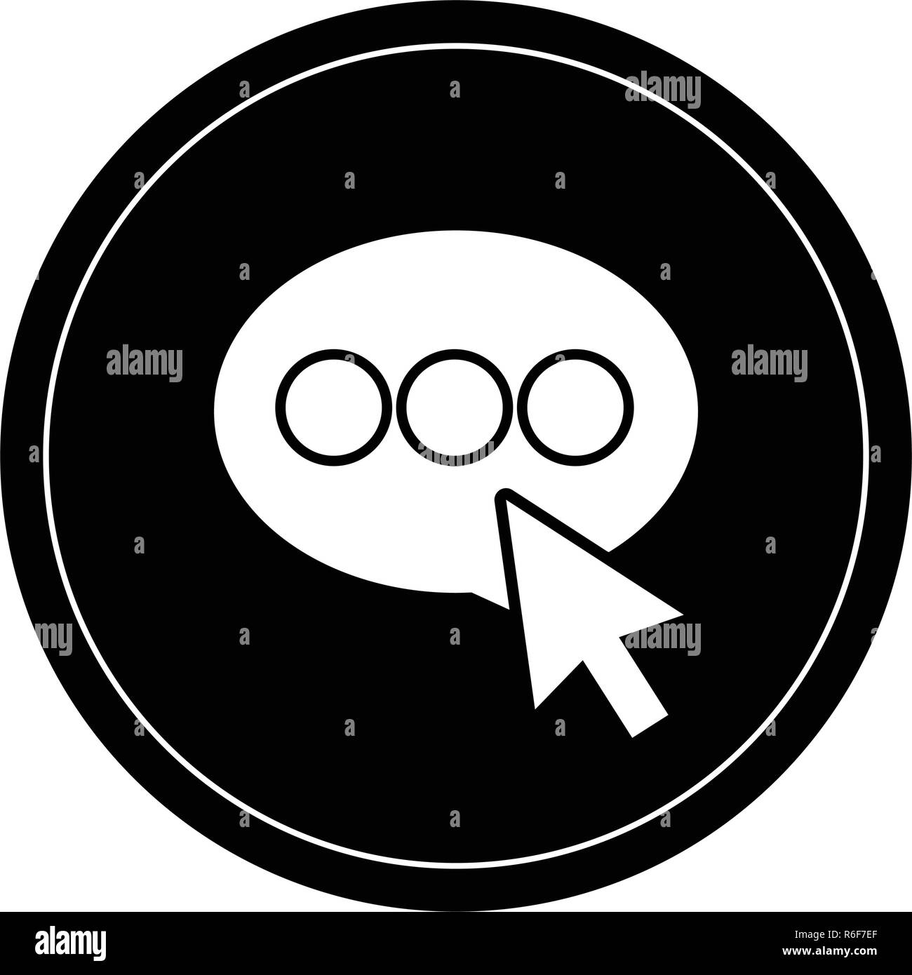 Chat bubble with arrow hi-res stock photography and images - Alamy