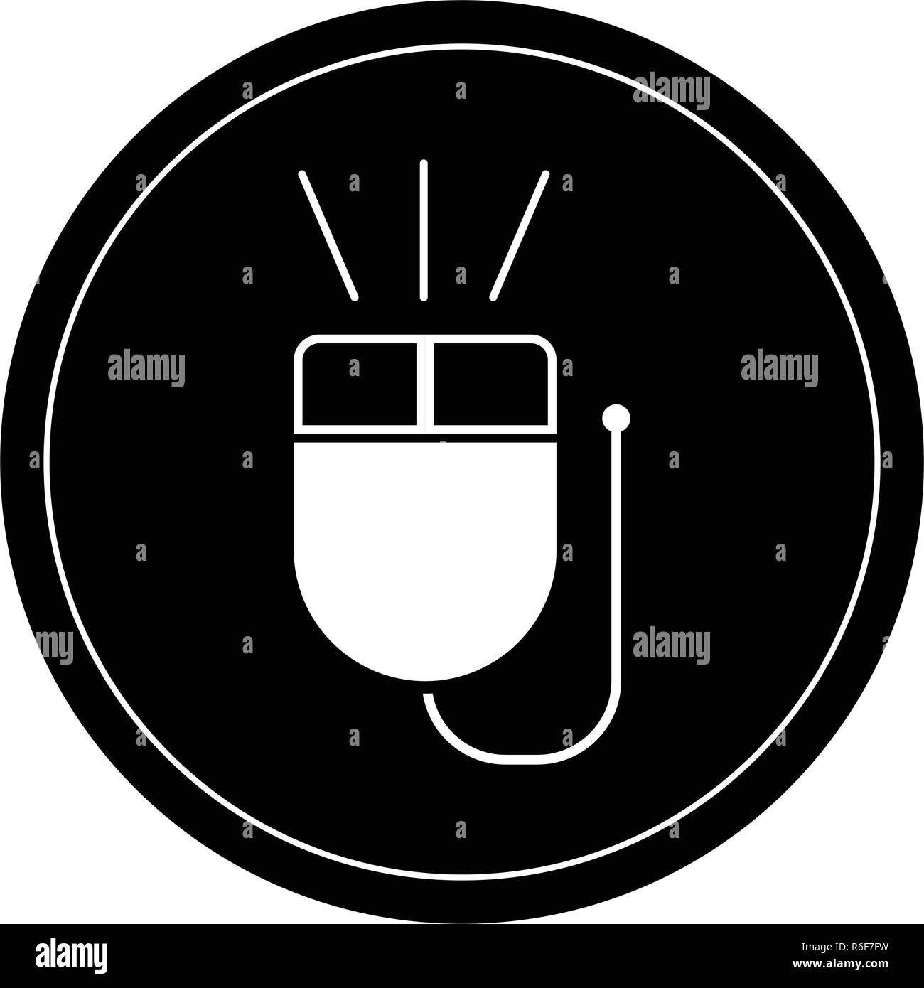 Isolated computer mouse icon. Vector illlustration design Stock Vector ...