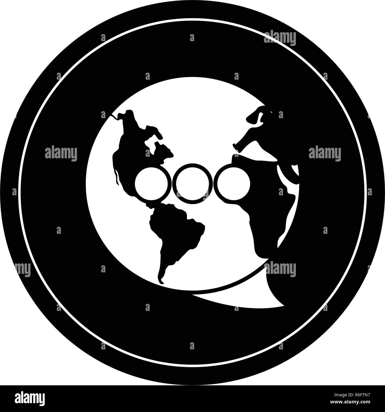 Earth with points inside. Vector illustration deisgn Stock Vector Image ...