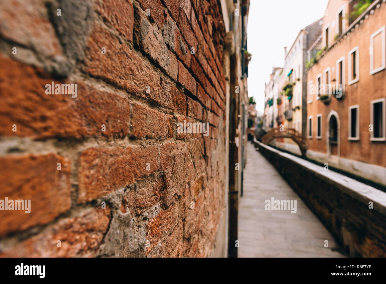 the old Venice streets of Italy Stock Photo - Alamy
