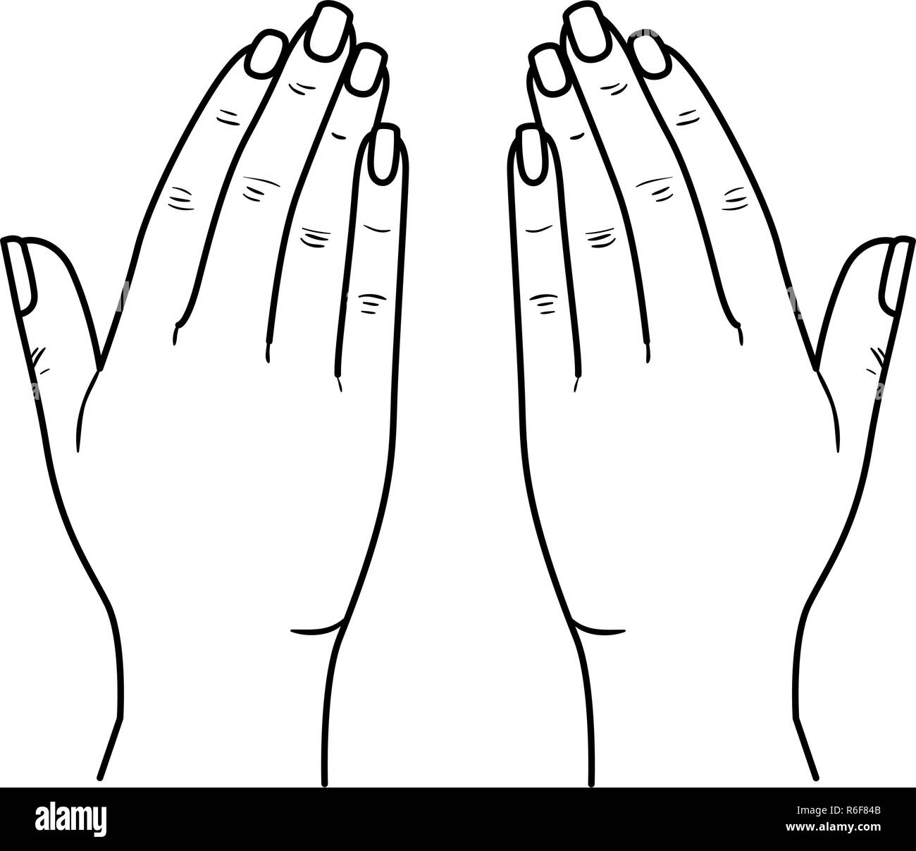 Man open hands isolated Black and White Stock Photos & Images - Alamy