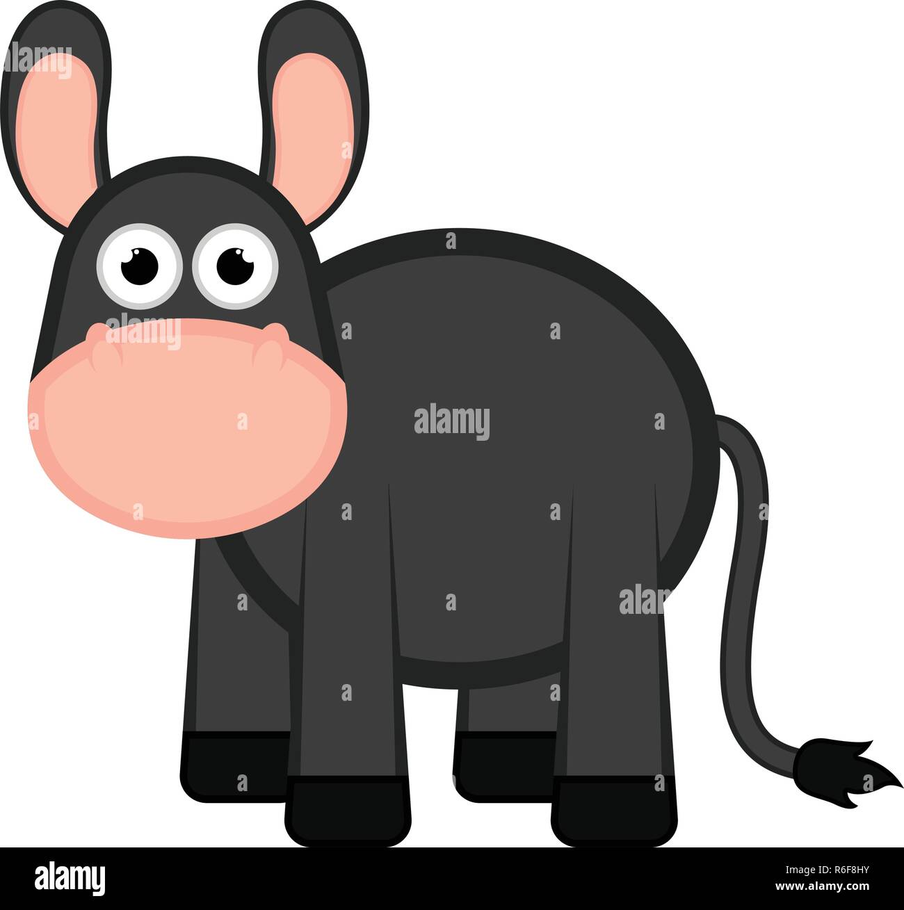 Isolated donkey comic cartoon Stock Vector Image & Art - Alamy