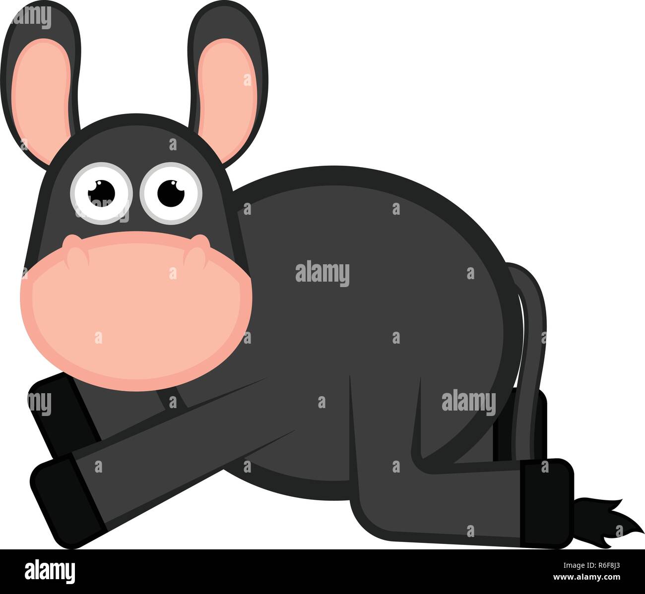Isolated donkey comic cartoon Stock Vector Image & Art - Alamy