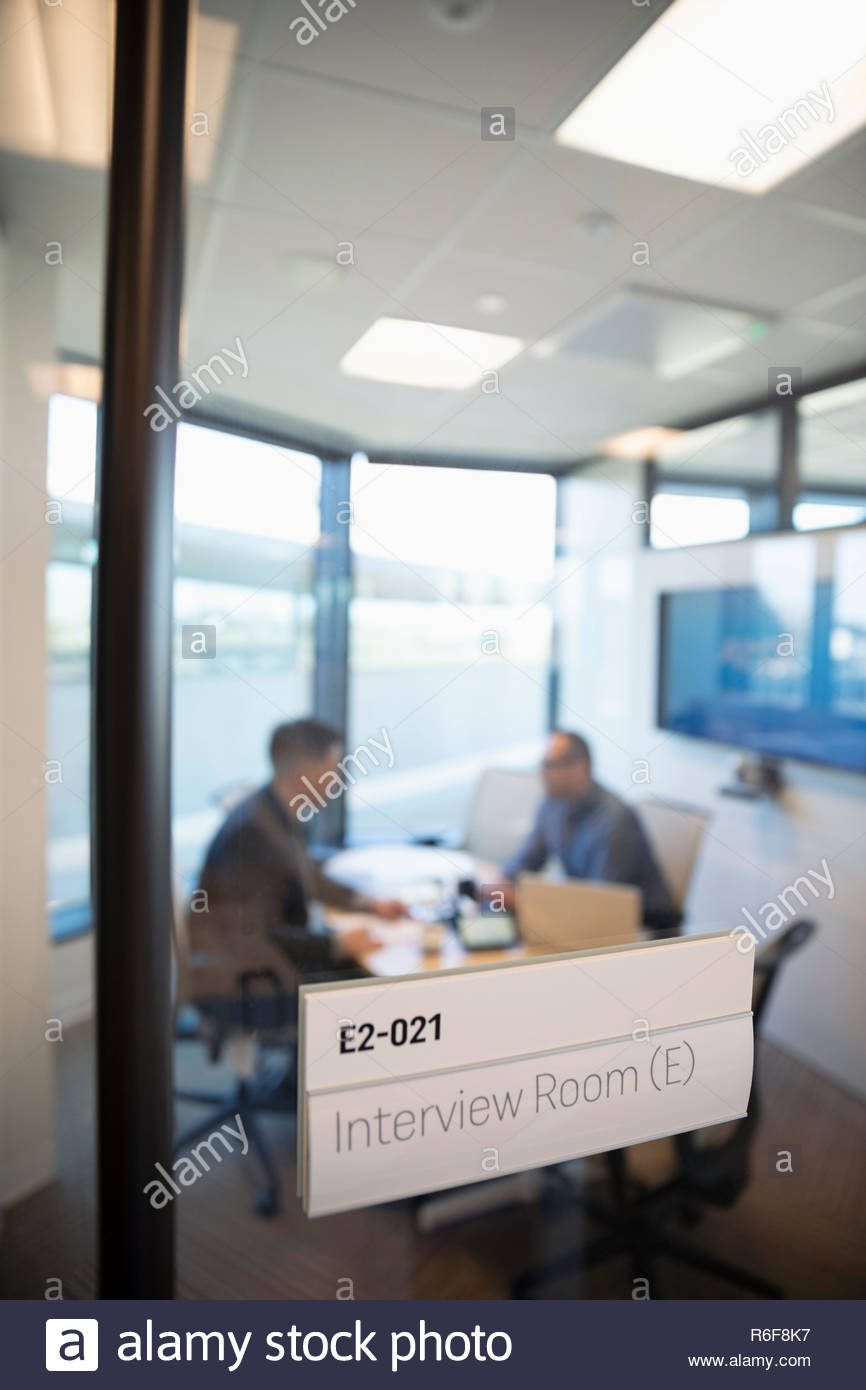 Interview two people room hi-res stock photography and images - Alamy