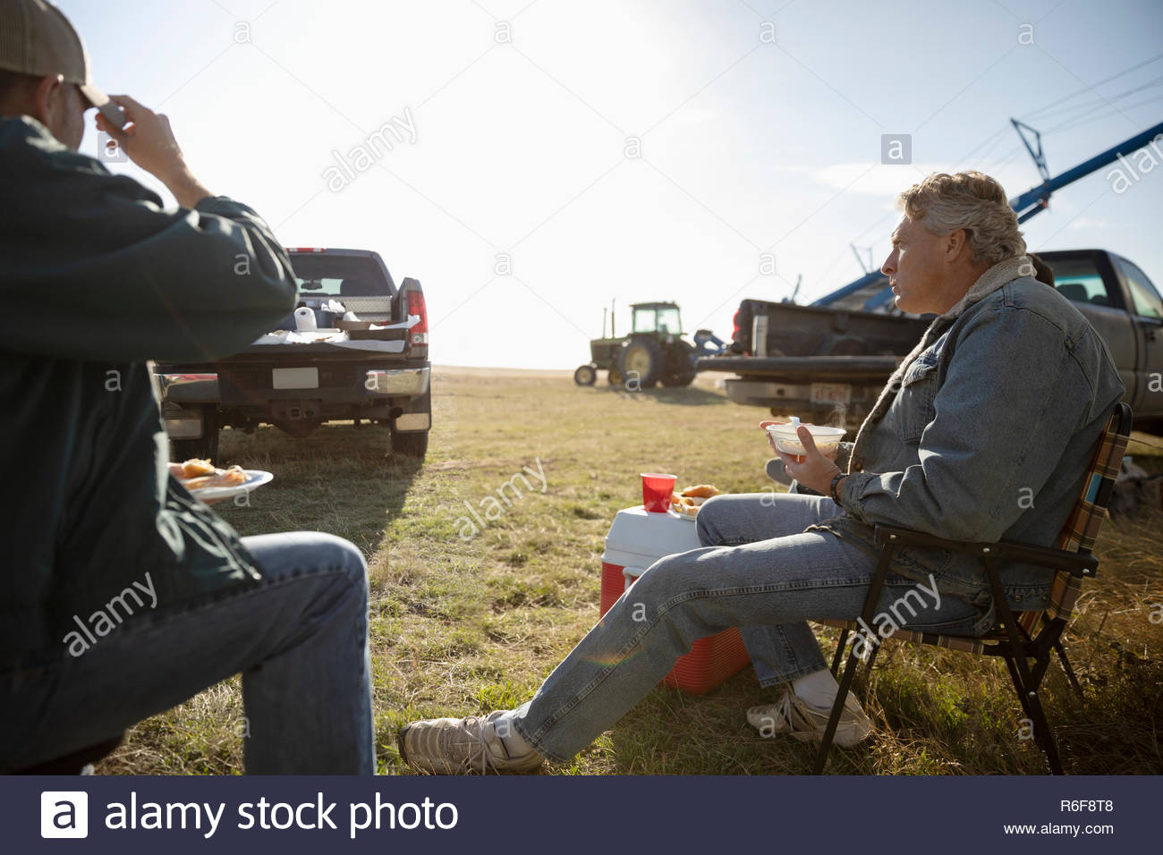 Farmer sitting in chair hi-res stock photography and images - Alamy