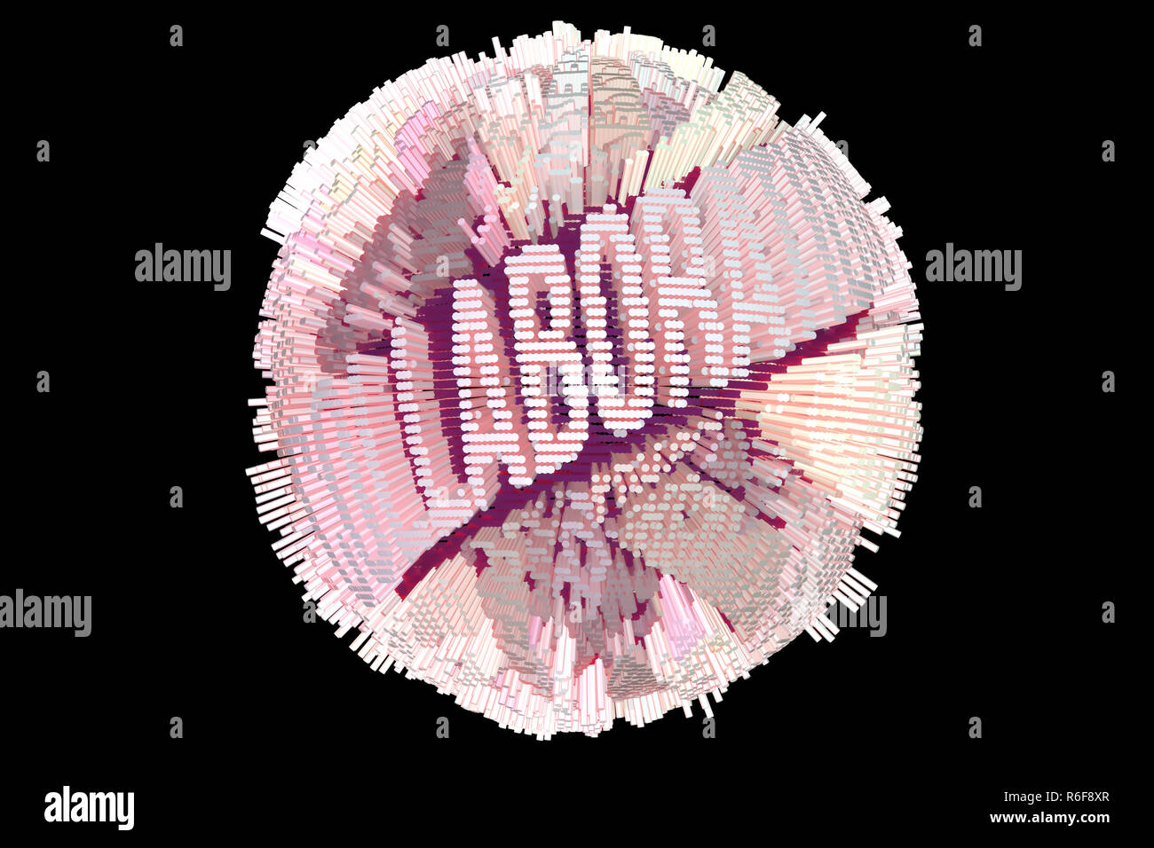 Keyword Of Collaboration Business Or Finance Sphere Or Planet Geometric Structure Decorative