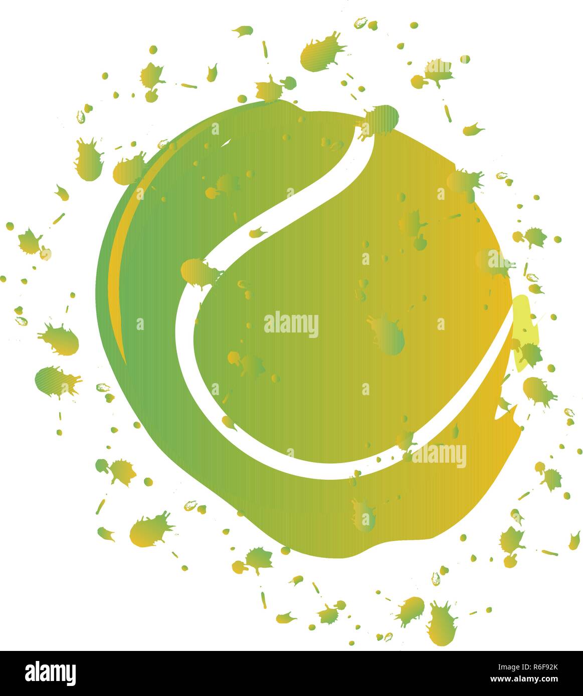 Watercolor effect of a tennis ball Stock Vector Image & Art - Alamy