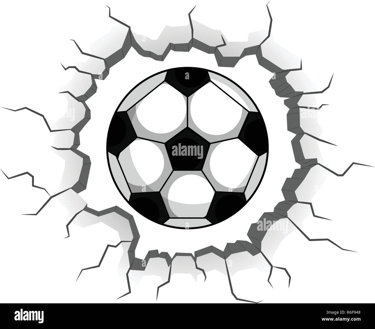 Closeup ball on soccer Stock Vector Images - Alamy
