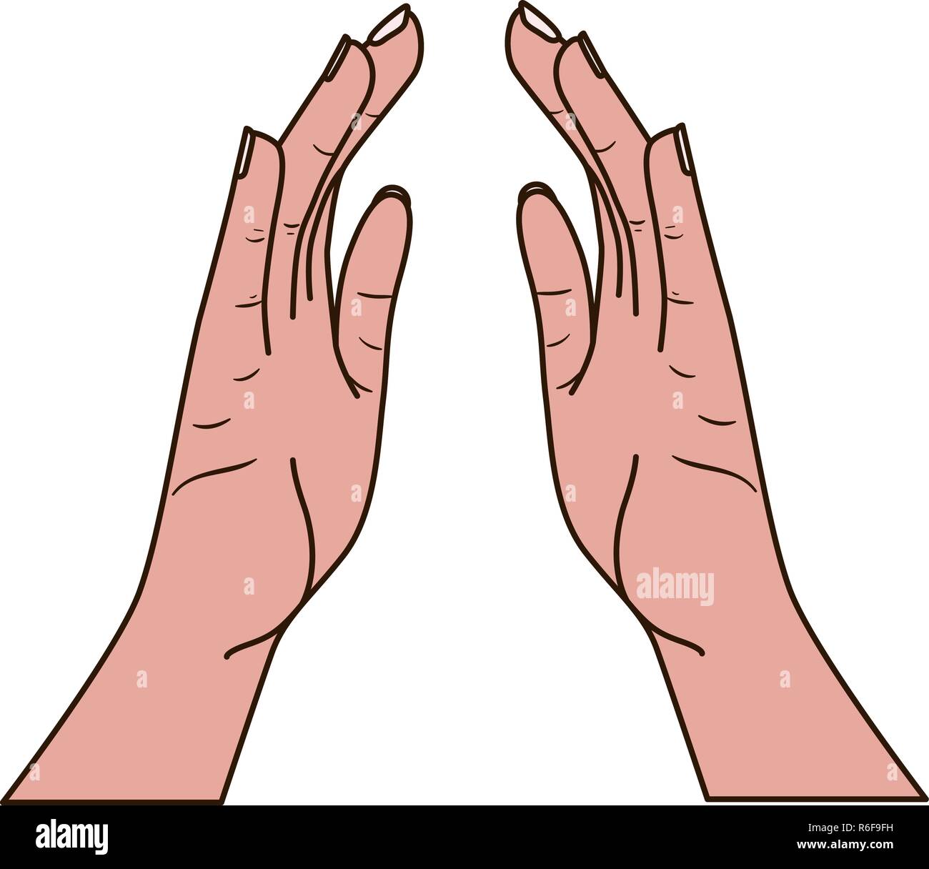 Hands receiving isolated Stock Vector Images - Alamy