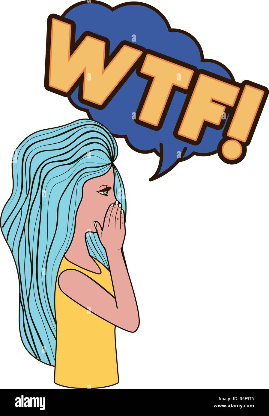 Wtf face Stock Vector Images - Alamy