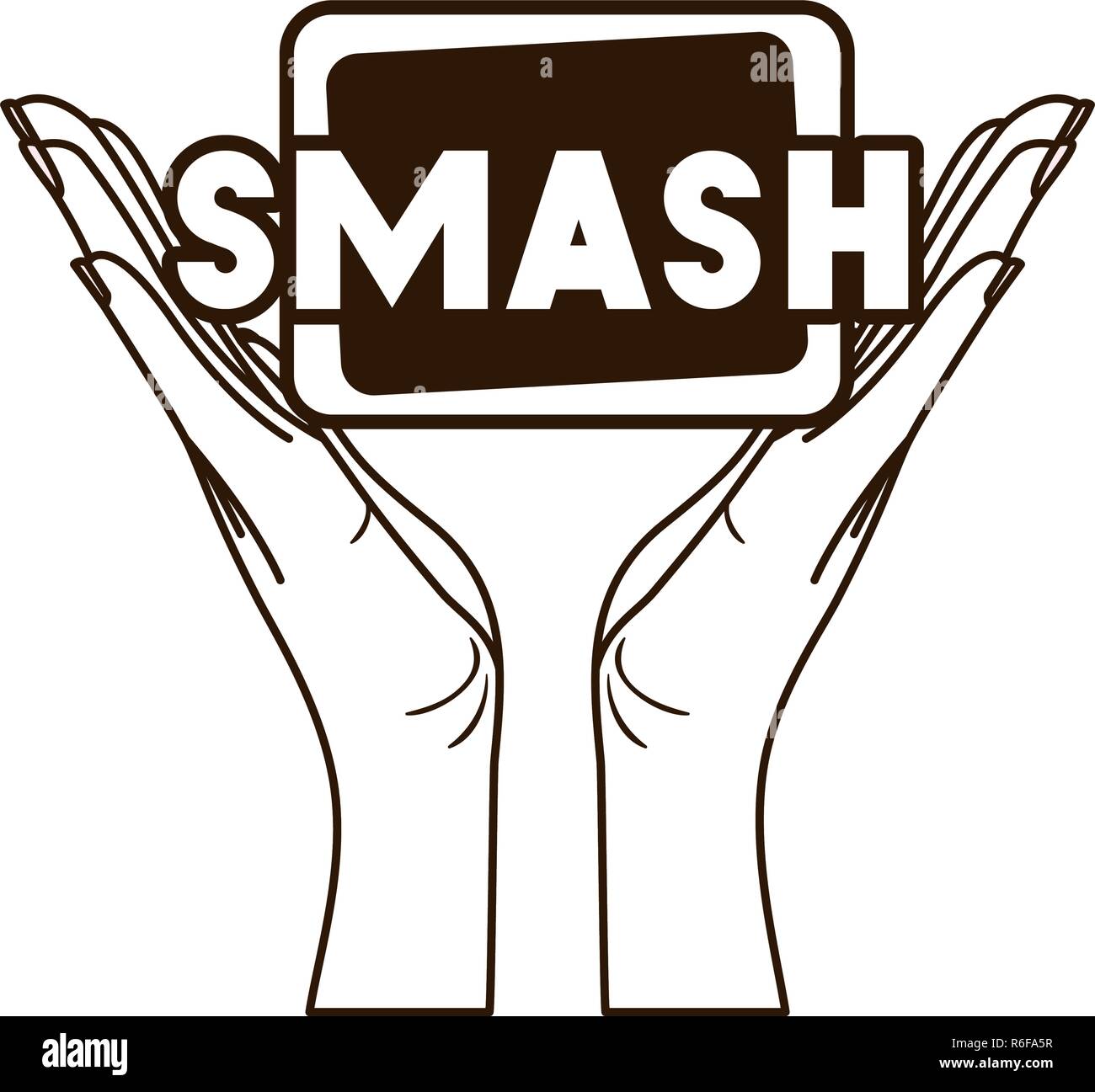 open hands receiving comic words in speech bubble Stock Vector Image ...