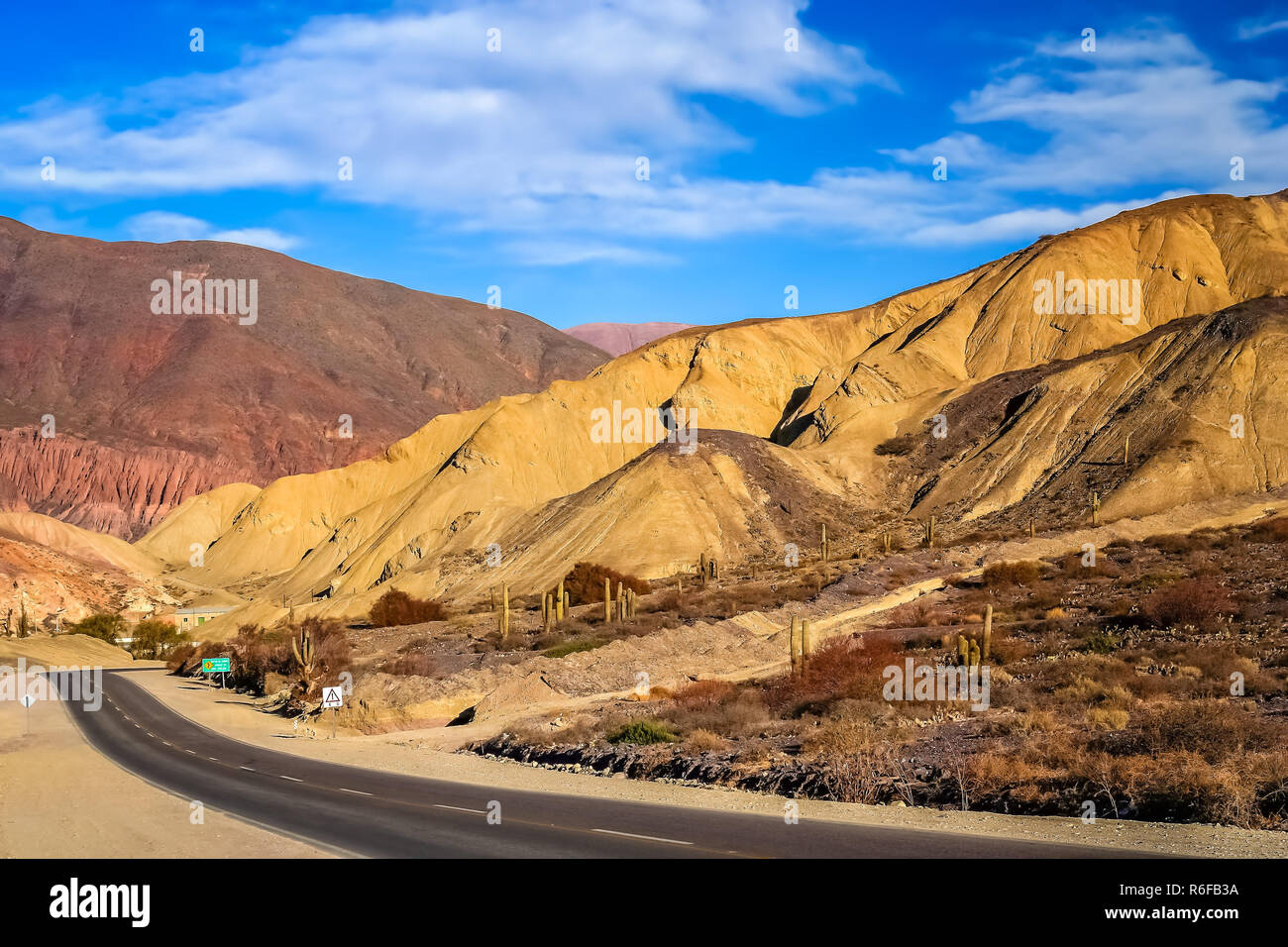 Road through the Quebrada de Humahuaca Stock Photo - Alamy