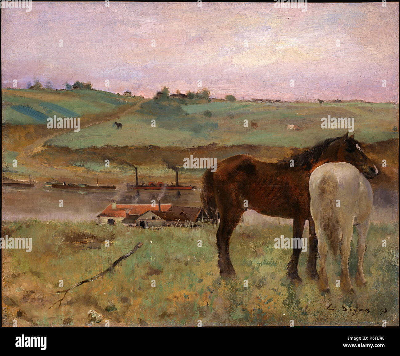 Edgar Degas Race Horses High Resolution Stock Photography and Images ...