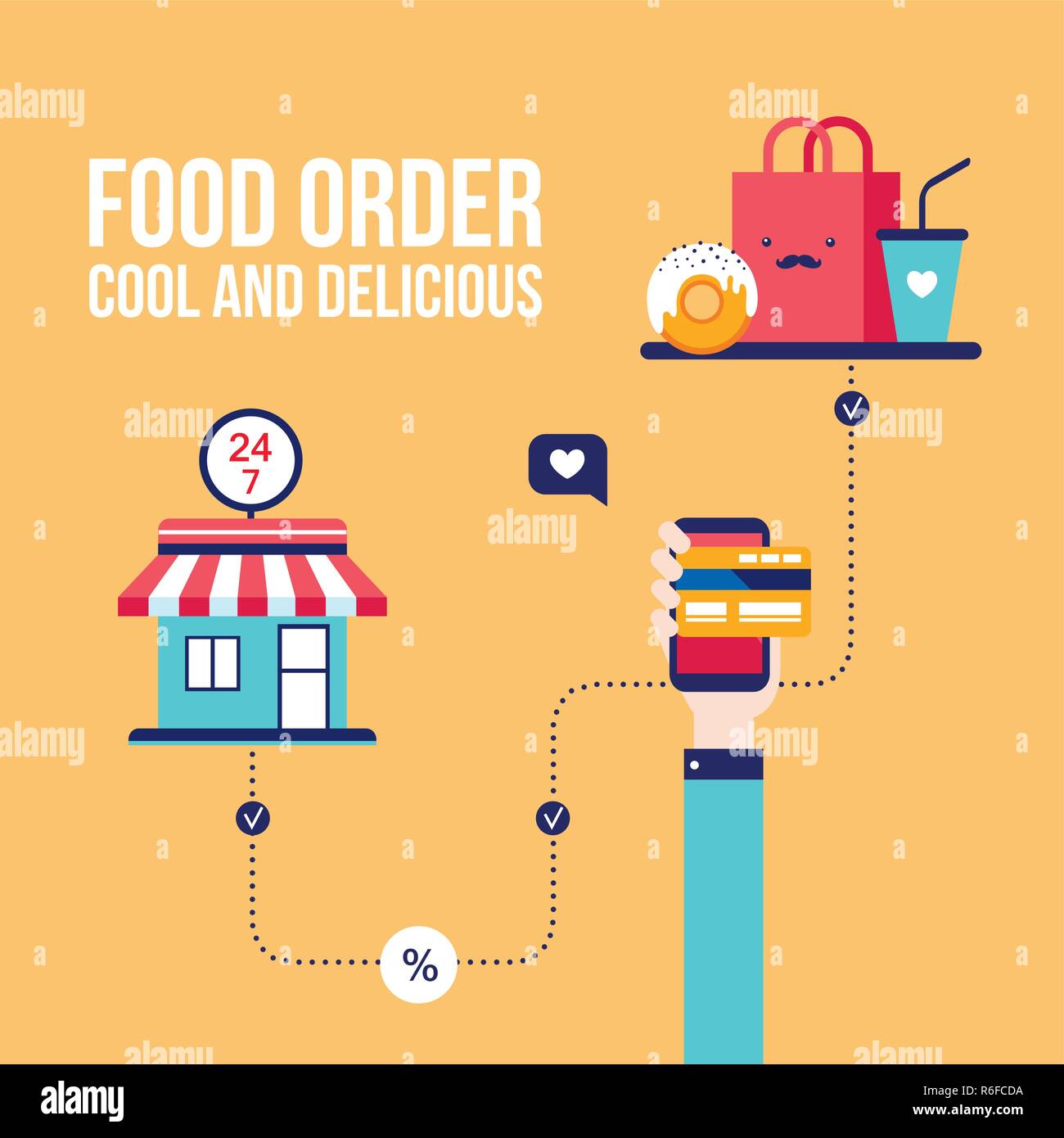 Successful delivery Stock Vector Images - Alamy