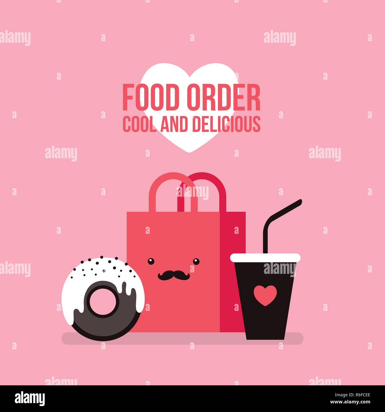 Donut order Stock Vector Images - Alamy